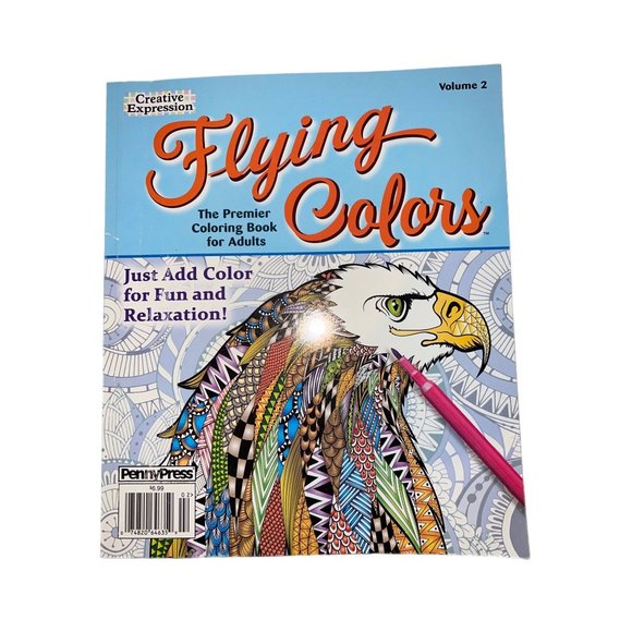 Other | Creative Expression Flying Colors Adult Coloring Book Vol 2 216 ...